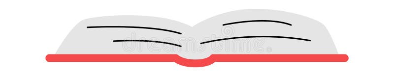Open Book Flat Icon Reading for Animals Stock Vector - Illustration of ...