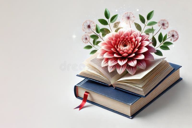 Open Book Flowers Magical Light Space Text Stock Photos - Free ...