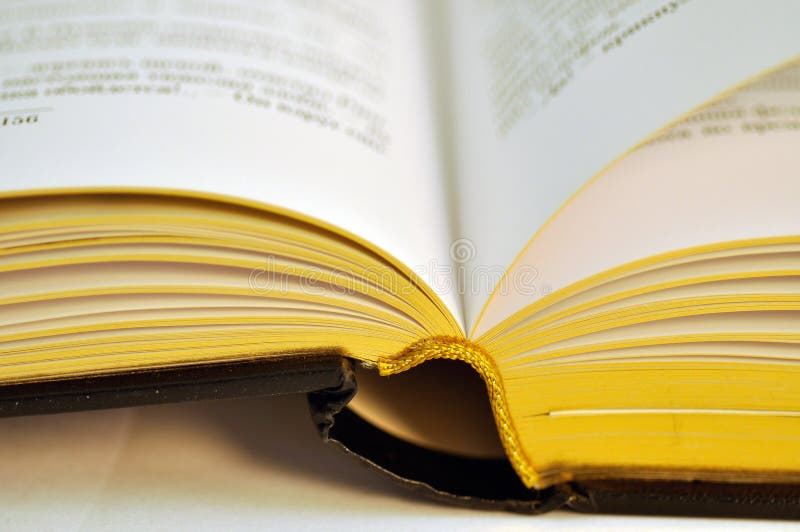 A Open Book with Gilded Edges Stock Image - Image of gilding, elegant ...