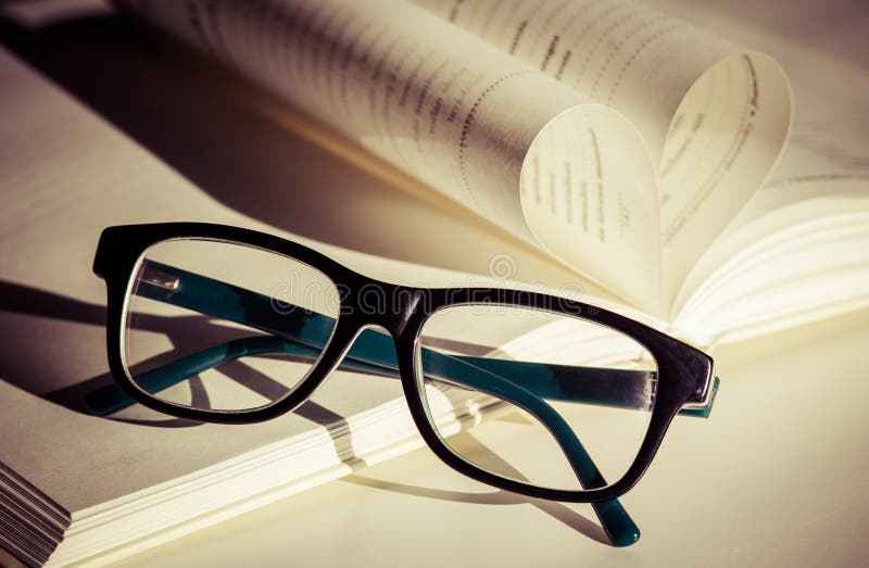 Open Book And Glasses Stock Image Image Of Book Education 47231833