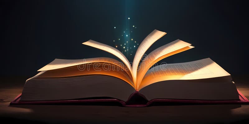 Open Book with Glowing Pages, Symbolizing Effective Learning and ...