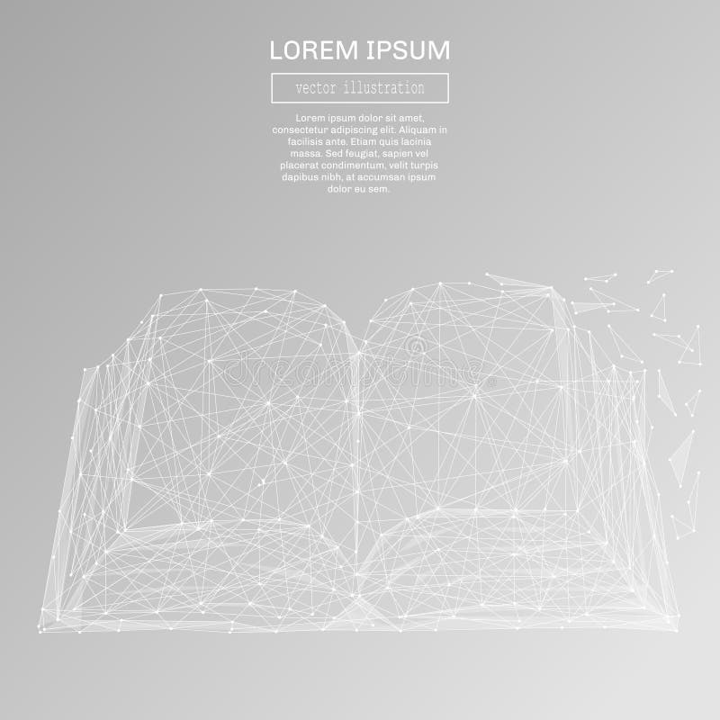 Open book gray stock vector. Illustration of literature - 89363046