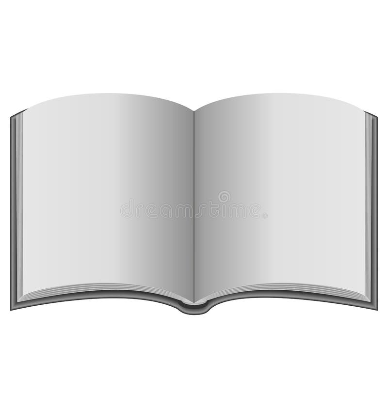 Open Book Grayscale Colors Stock Illustrations – 4 Open Book Grayscale ...