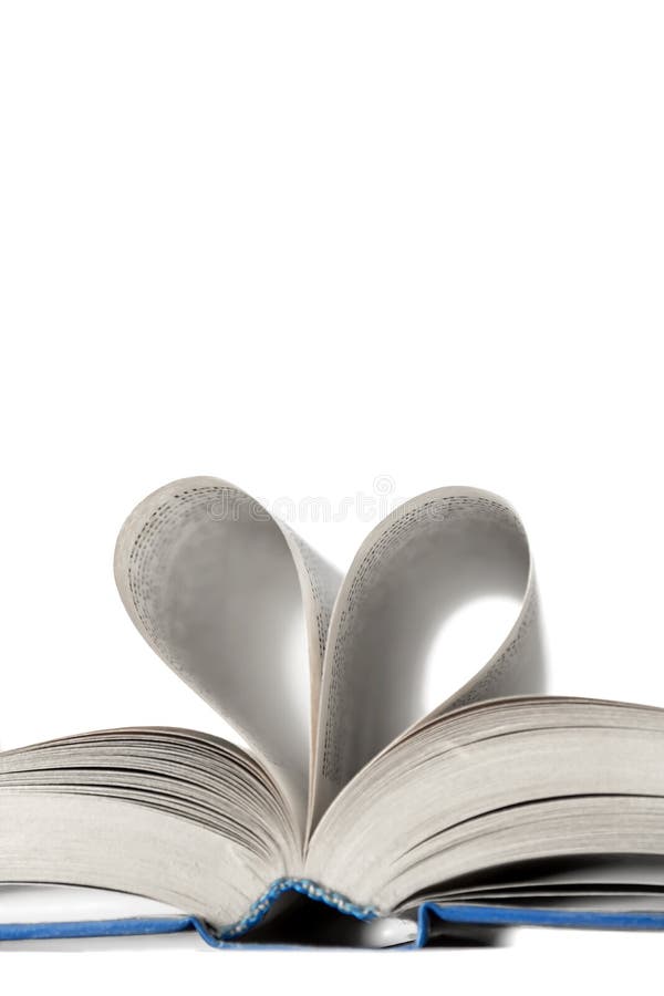An Open Book with a Heart from the Pages, a Love of Reading and Science ...
