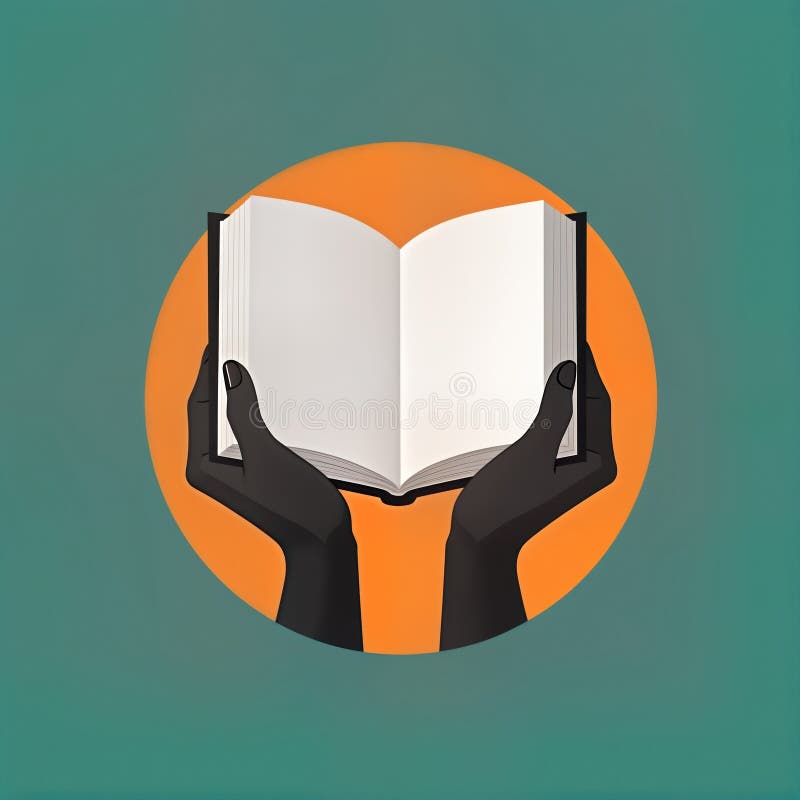 Open Book Held in Hands. Educational Concept. Book in Hand Represents ...