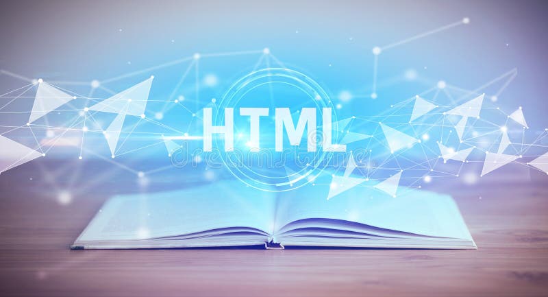 Open Book with Abbreviation Concept Stock Photo - Image of secure ...