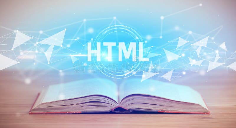 Open Book with Abbreviation Concept Stock Illustration - Illustration ...