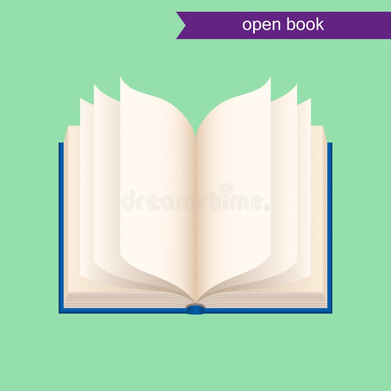 Open book. vector icon. stock vector. Illustration of background - 92989794