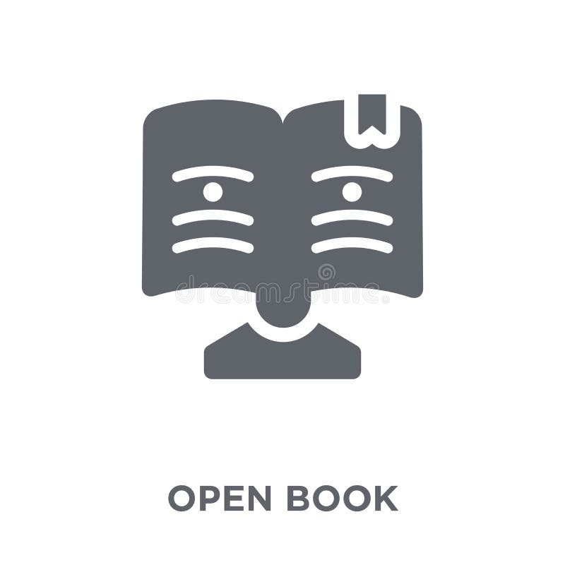 Open Book Icon Vector Isolated on White Background, Open Book Sign ...