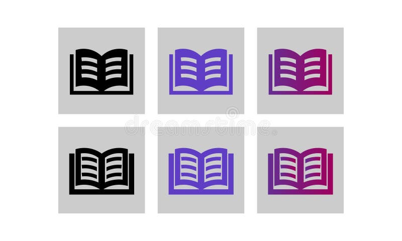 Open Book Icon. Education Sign . Book Hand Pages. Symbol, Logo Graphics ...