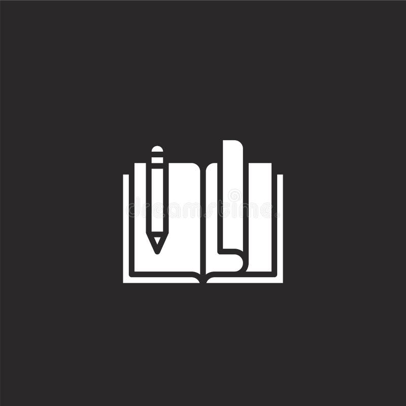 Open Book Icon. Filled Open Book Icon for Website Design and Mobile ...