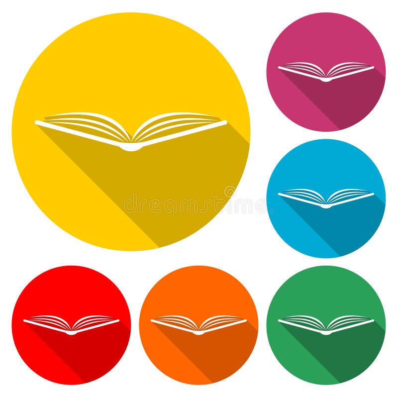 Open Book Icon Cartoon Isolated Black and White Stock Vector ...
