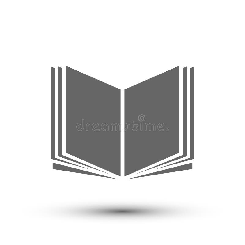 Open book icon stock vector. Illustration of open, isolated - 106883359