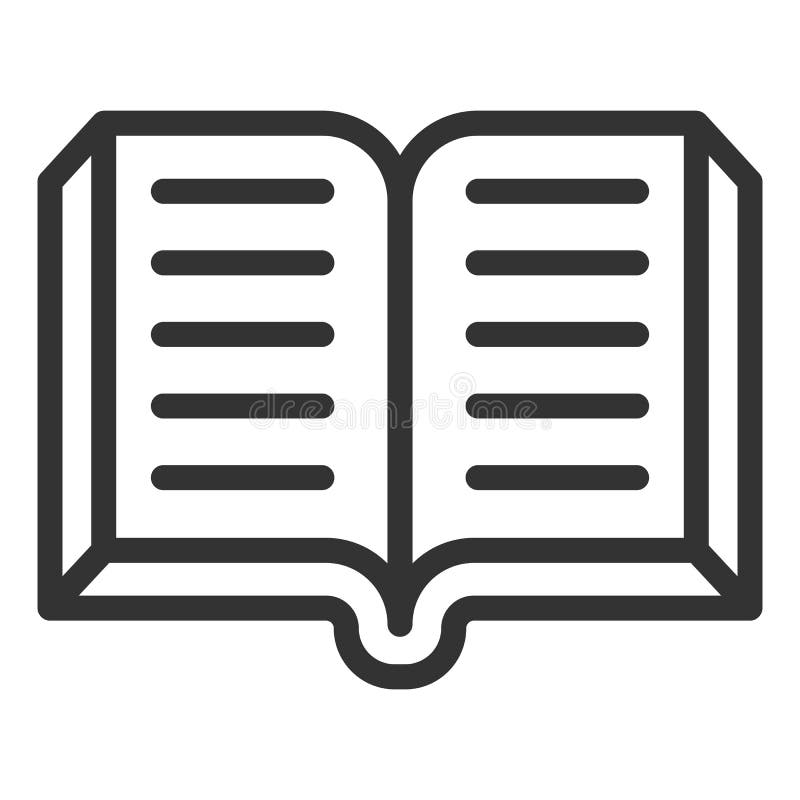 Open book_1 stock vector. Illustration of element, library - 263410224