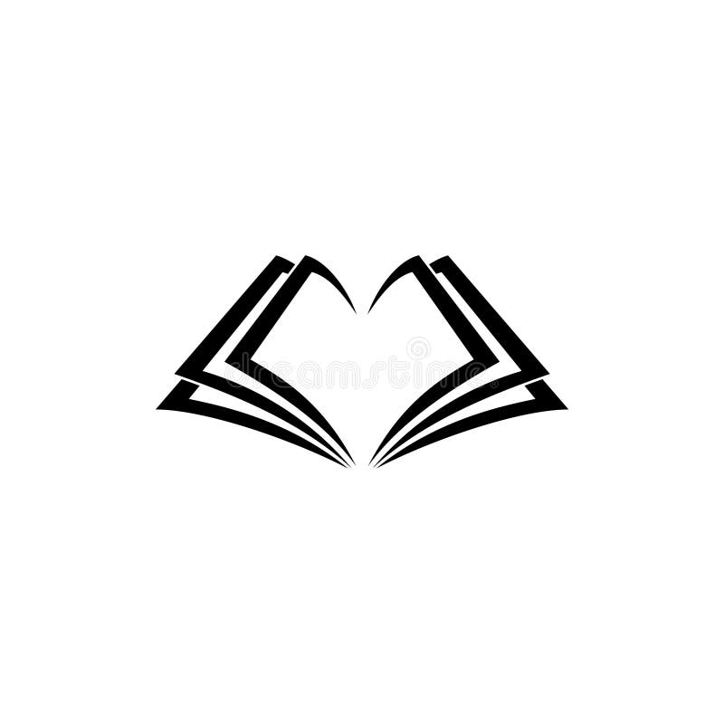 Open Book Logo, Book Icon, Simple Vector Logo Stock Vector ...