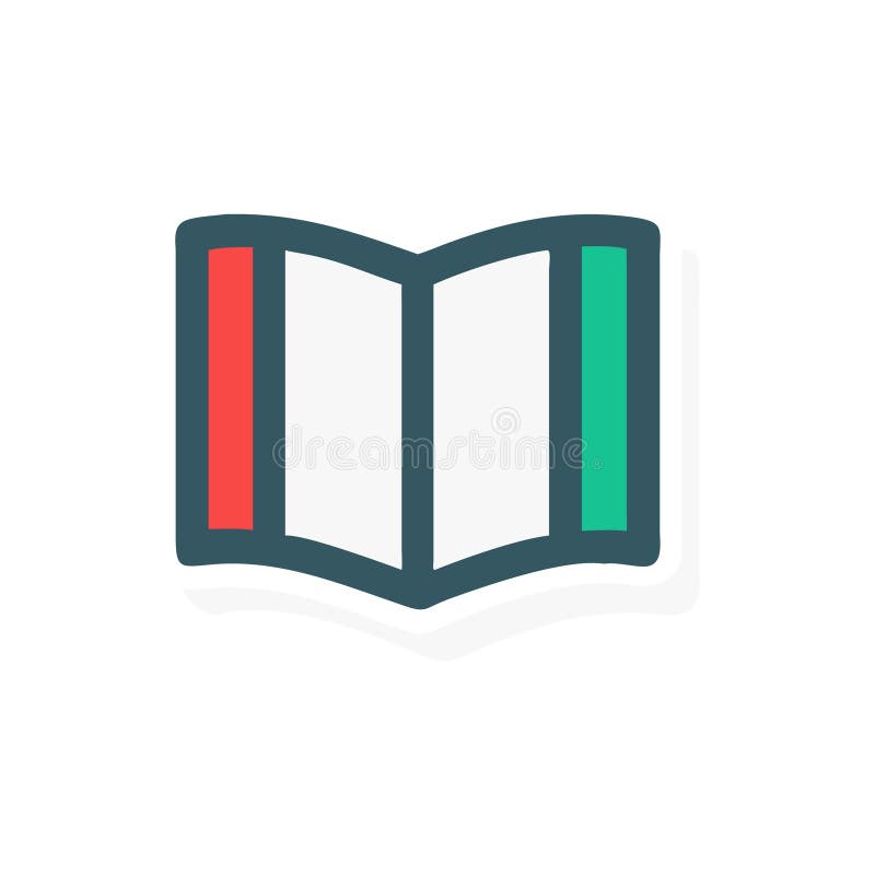 Open Book Icon for Knowledge Sharing Stock Illustration - Illustration ...