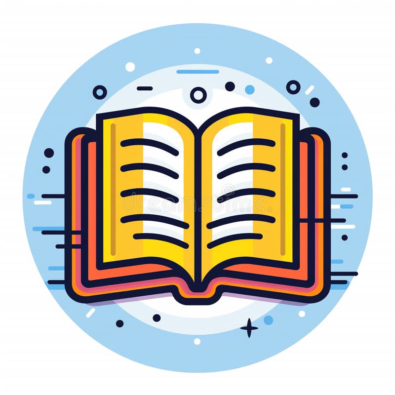 Open book icon or logo stock illustration. Illustration of reading ...