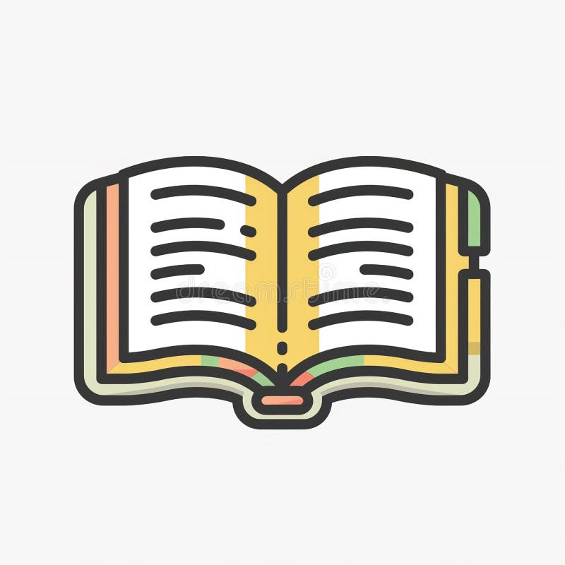 Open book icon or logo stock illustration. Illustration of discovery ...