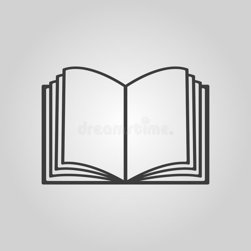 The Open Book Icon. Manual and Tutorial, Instruction Symbol. Stock ...