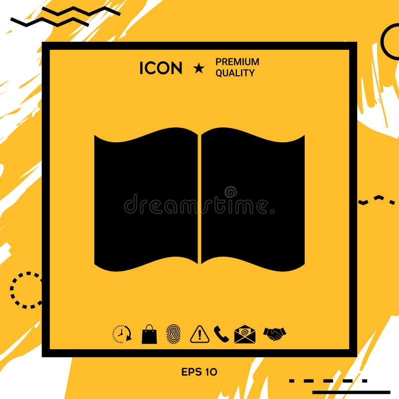 Open book icon stock vector. Illustration of school - 105924504