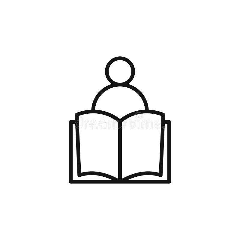 Open Book Icon Perfect for E-readers Stock Illustration - Illustration ...