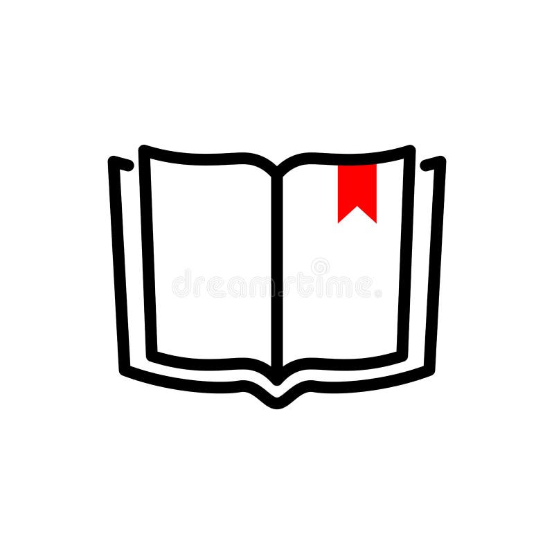 Open Book Ribbon Bookmark Stock Illustrations – 369 Open Book Ribbon ...