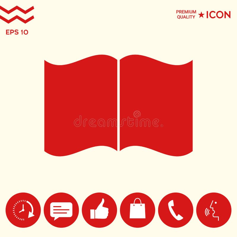 Open book icon stock vector. Illustration of design - 117983308
