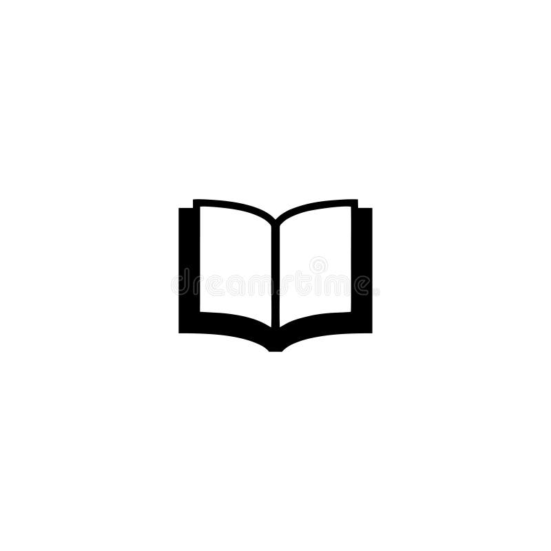 Open Book Icon and Simple Flat Symbol for Web Site, Mobile, Logo, App ...