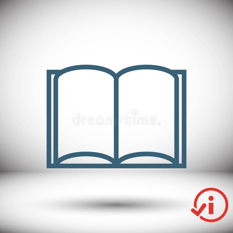 Open Book Icon Stock Vector Illustration Flat Design Stock Vector ...
