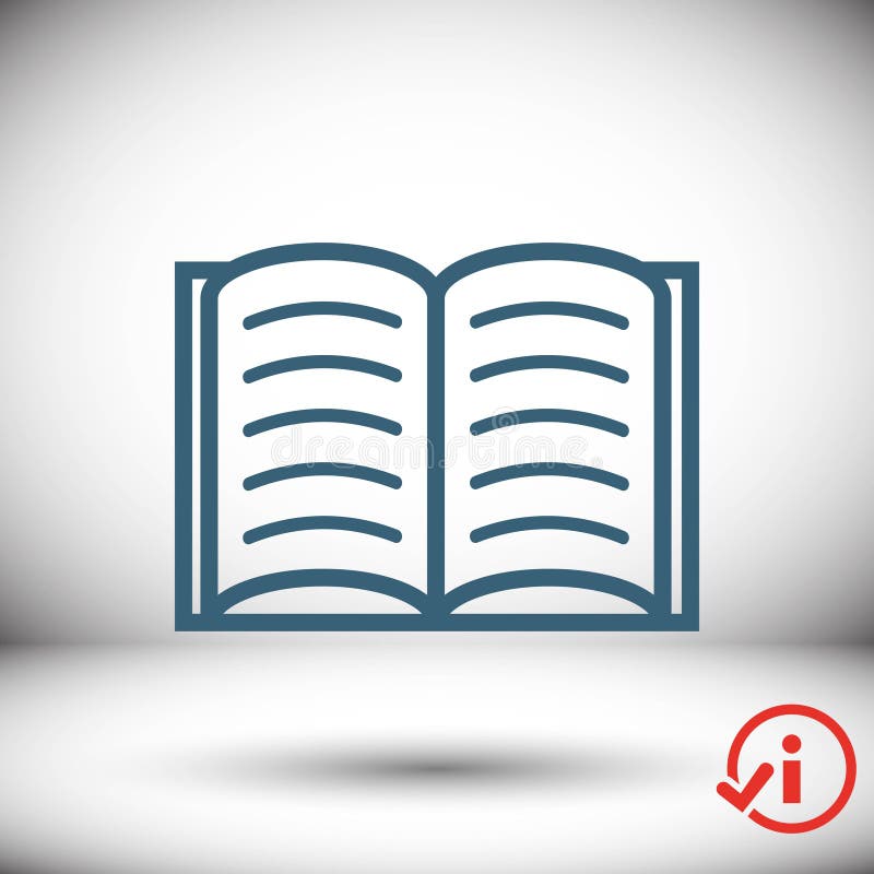 Open Book Icon Stock Vector Illustration Flat Design Stock Vector ...