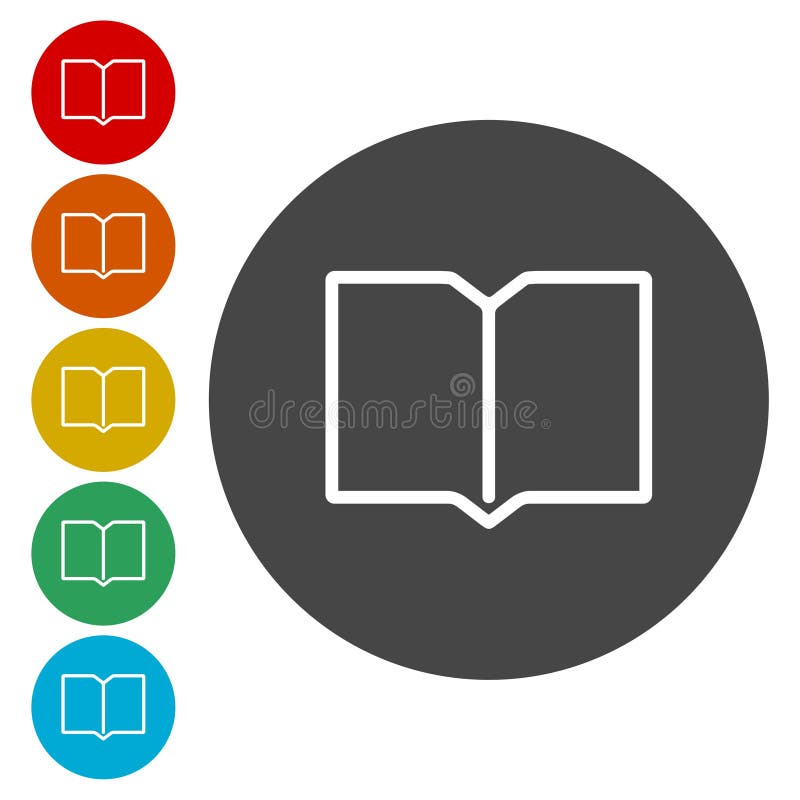 Open Book Icon. Vector Book Icon Illustration Stock Vector ...