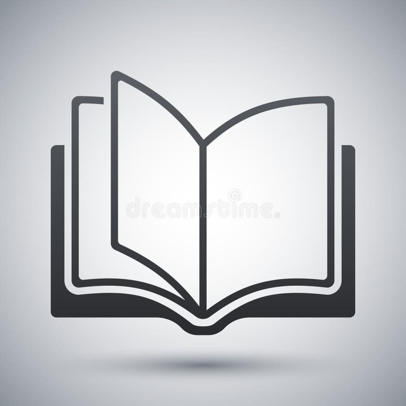Vector open book icon stock vector. Illustration of icon - 235315128