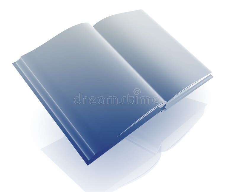 Open book illustration stock illustration. Illustration of reading ...