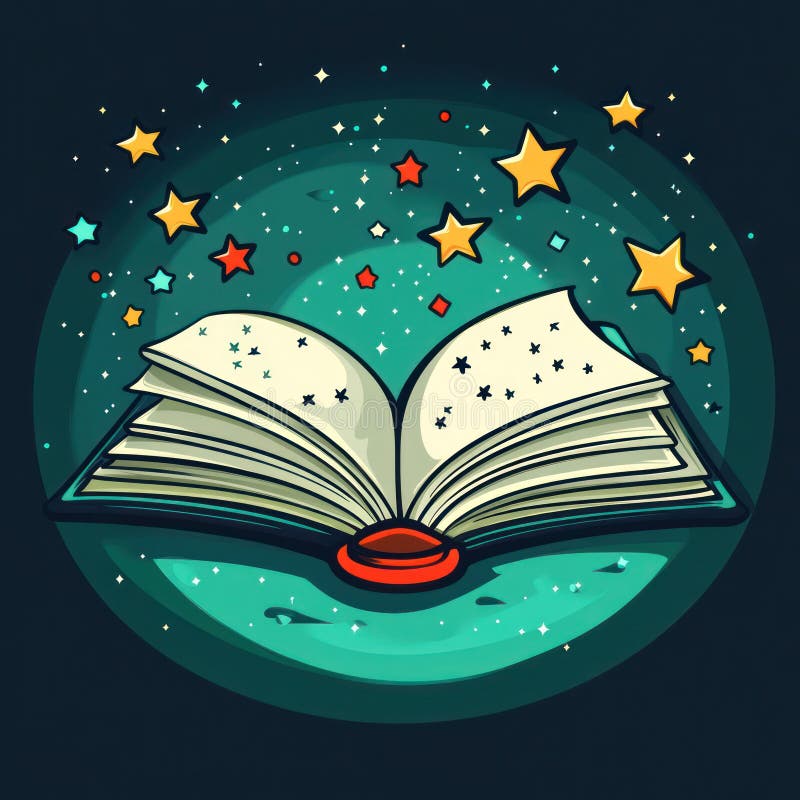 Open Book with Tree Growing from it - Illustration Stock Illustration ...