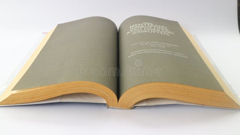 Open Book Indentation with Bokeh Effect. Stock Photo - Image of closeup ...