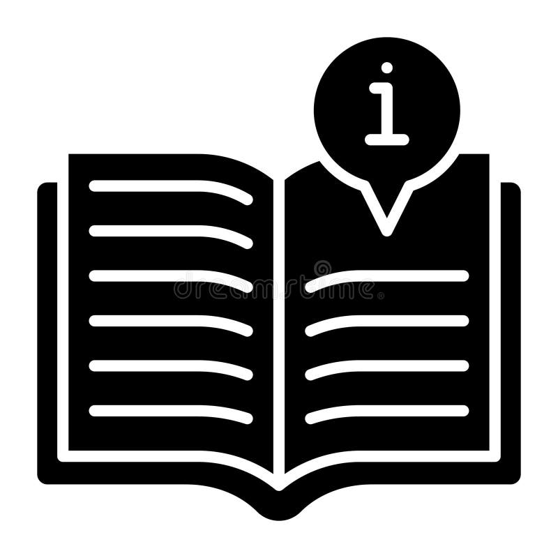 Open Book with Information Sign, Vector Design of Information Book ...