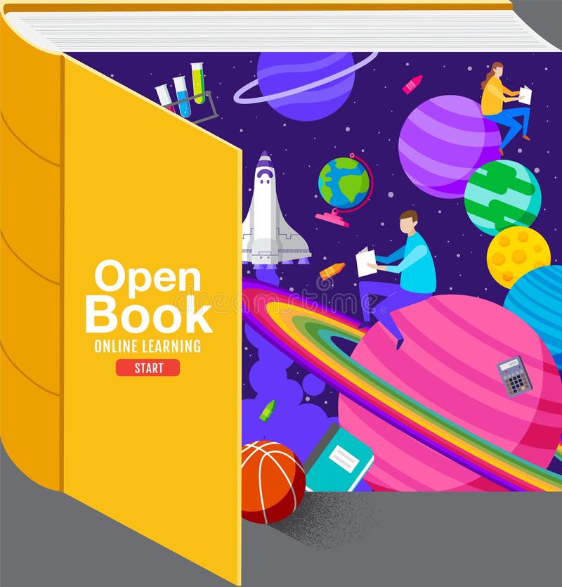 Open Book, Space Background, School, Reading and Learning , Imagination ...