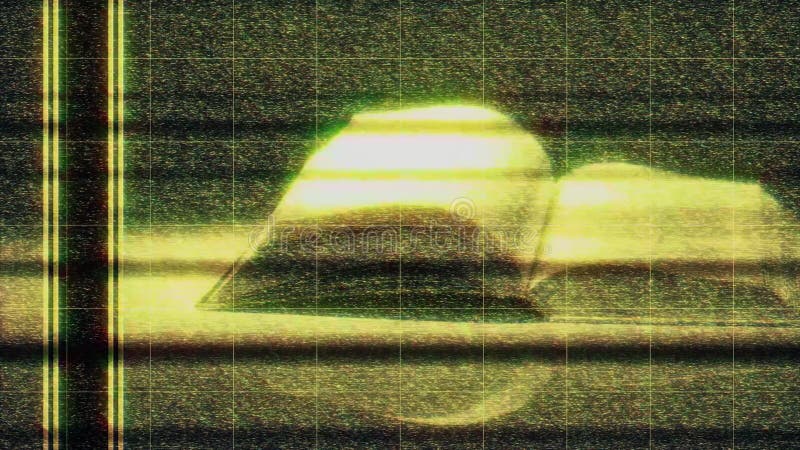 Open Book with Interference Effect Seamless Loop. Design Stock Footage ...