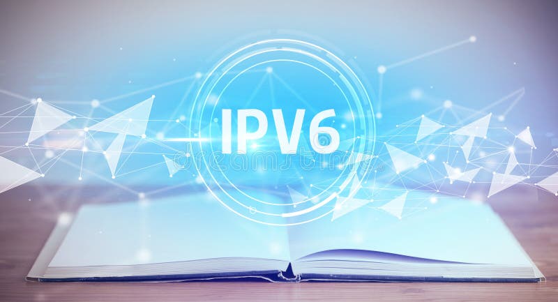 Open Book with Abbreviation Concept Stock Photo - Image of ipv6, icon: 301254154