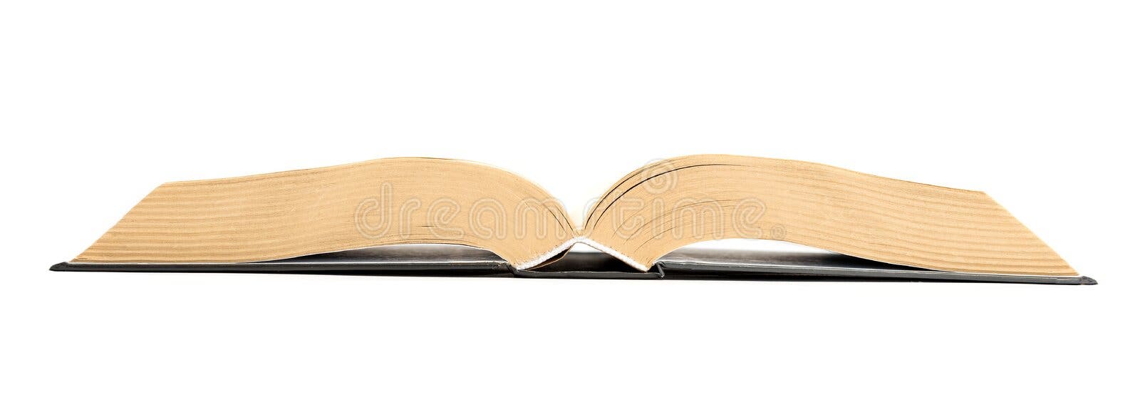 Open Book on a White Background Stock Photo - Image of empty, catalog ...