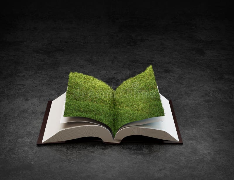 Open book of knowledge stock illustration. Illustration of learning ...