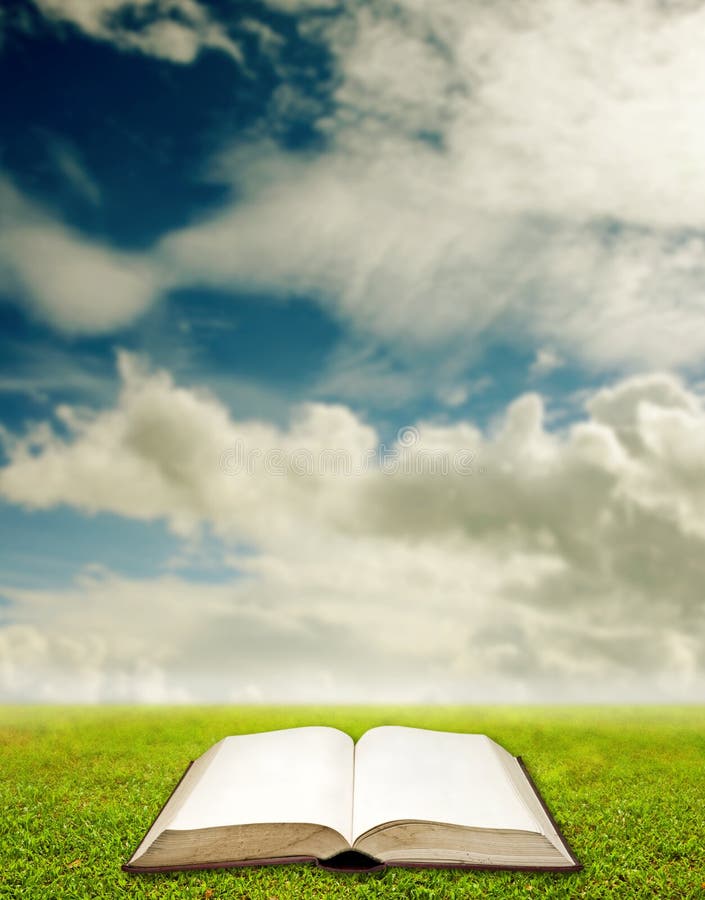 Open Book To the Garden for Rest Stock Photo - Image of read, abstract ...