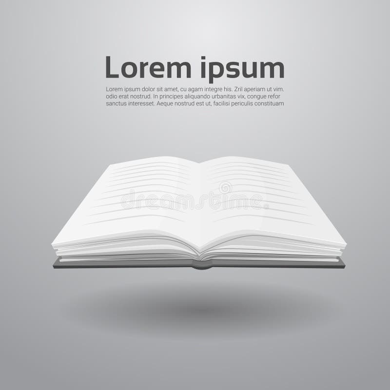 Open Book Library Read School Education Knowledge Concept Stock Vector ...