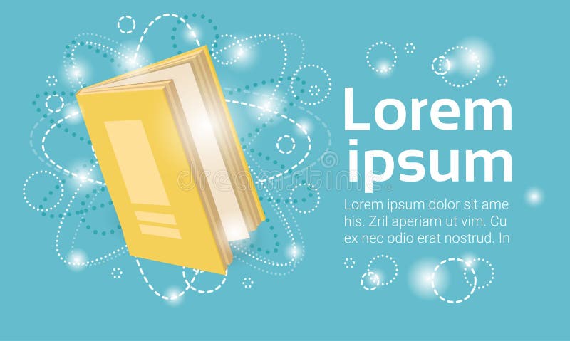 Open Book Library Read School Education Knowledge Concept Stock Vector ...