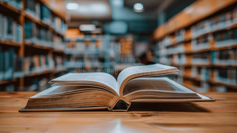 Open Book on Library Table Knowledge Learning Study Environment and ...