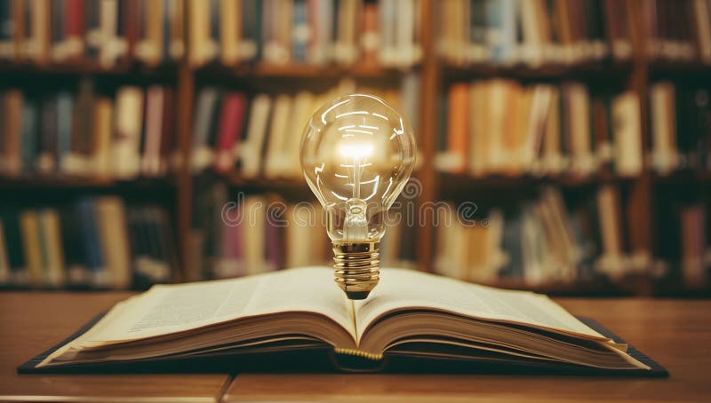 Open Book with Light Bulb Symbolizing Learning and Inspiration - AI ... Open Book with Light Bulb Symbolizing Learning and Inspiration - AI ...
