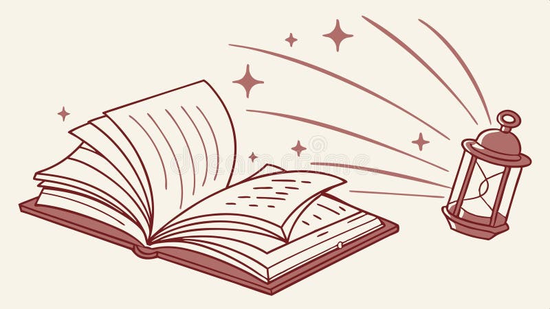 Open Book with Light Rays Knowledge and Learning Vector Design ...