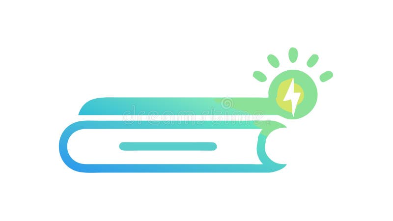 Open Book with Lightning Bolt. Powerful Knowledge, Learning, Insight ...