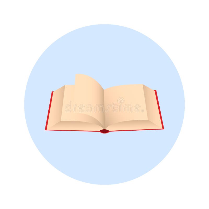 Open Book Literature Icon. Flat Illustation of Open Book Literature ...