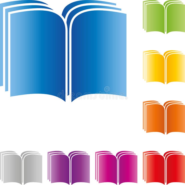 Open Book, Library and Book, Icon, Logo Stock Vector - Illustration of ...